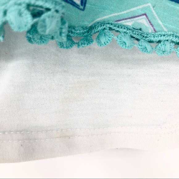 Self Esteem | Shirts & Tops | Self Esteem Blue Boho Swing Tank W ...